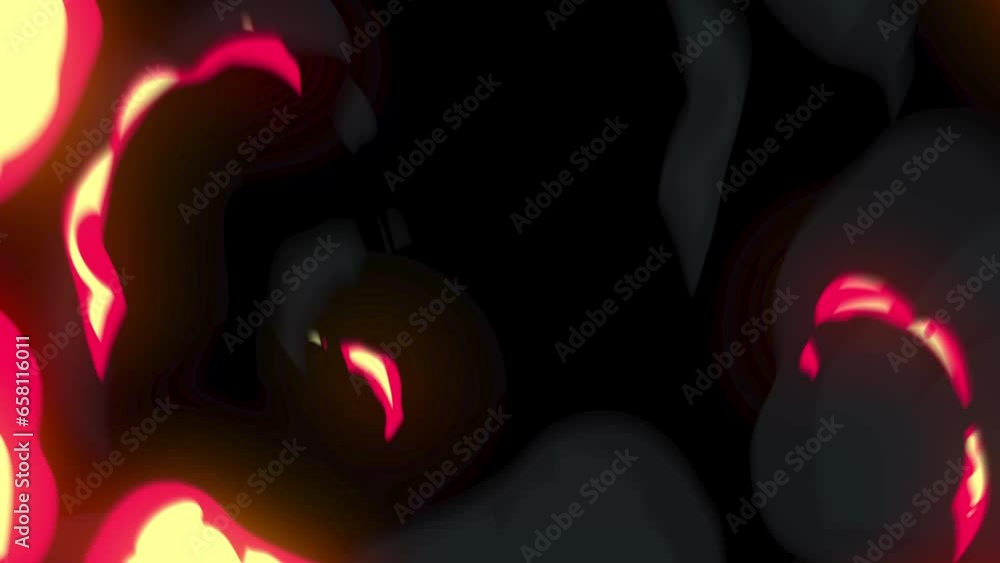 2d element of FX FIRE. These are animated fire effects. Fire transition element. 4k 2d Cartoon ...