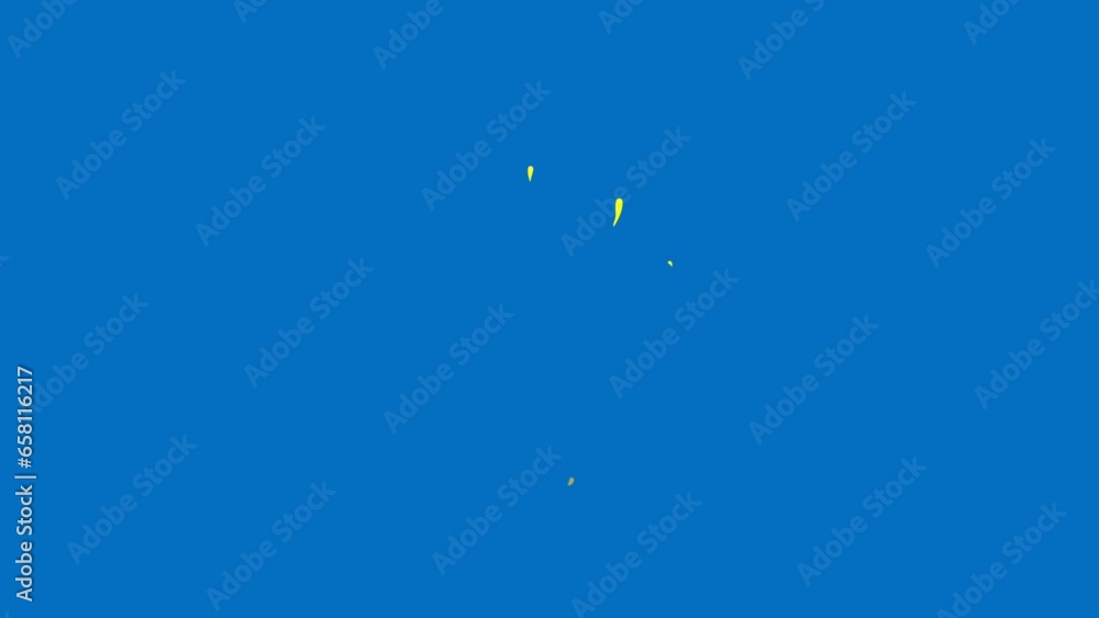 Vidéo Stock Cartoon leafs and flowers chroma key background Motion ...