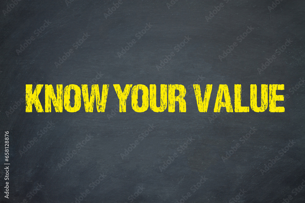 Poster know your value – Wall Art | UkPosters
