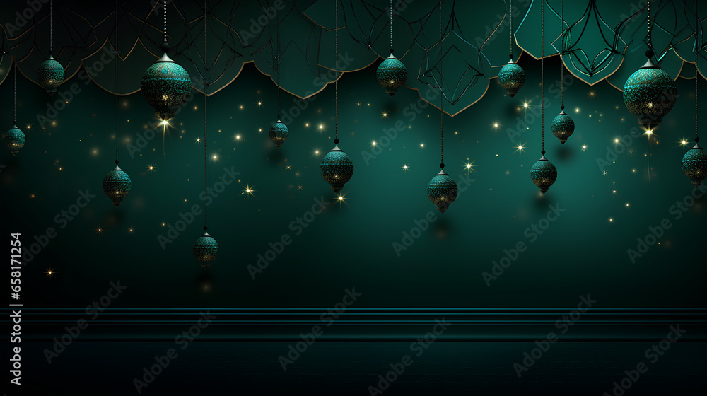 Poster realistic image of poster background for islamic design ...