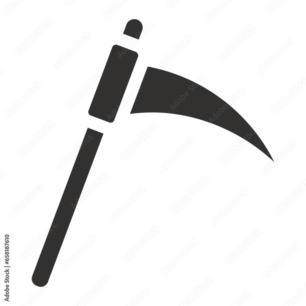 Sickle Vector Solid Icon, Scythe Icons Collection, Scythe Silhouette ...