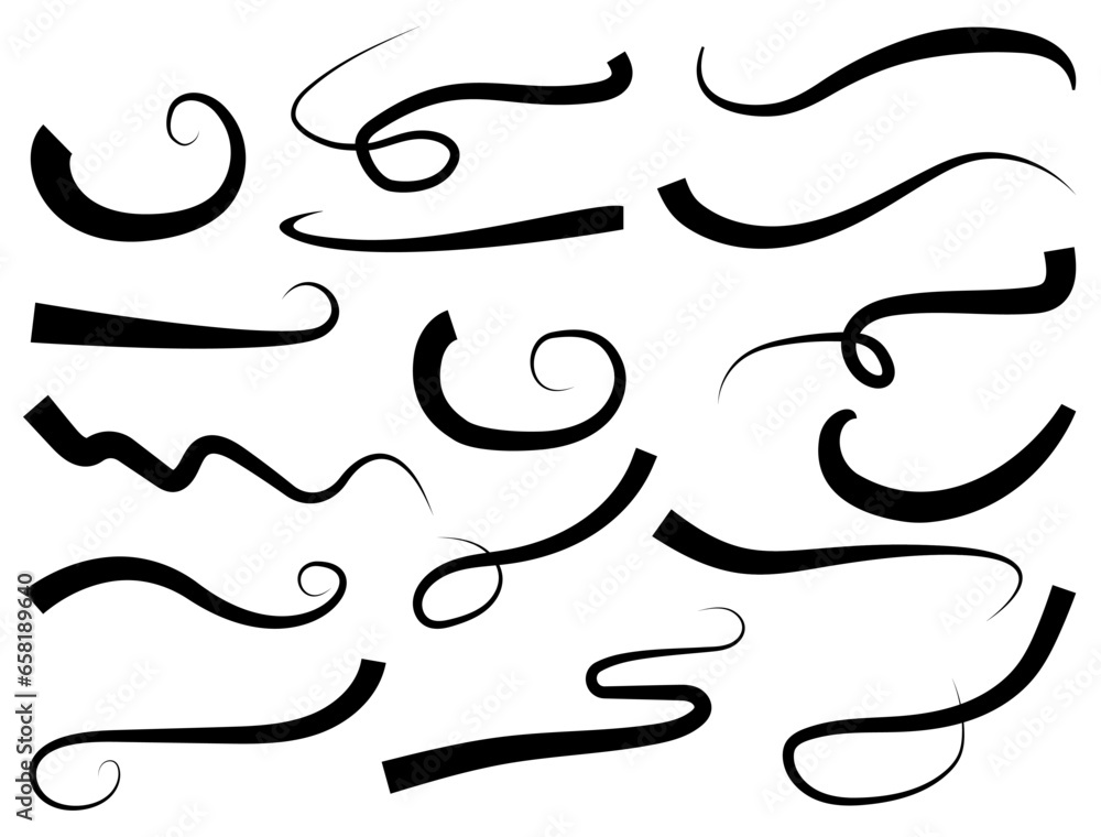 Underline silhouette vector art white background Stock Vector | Adobe Stock