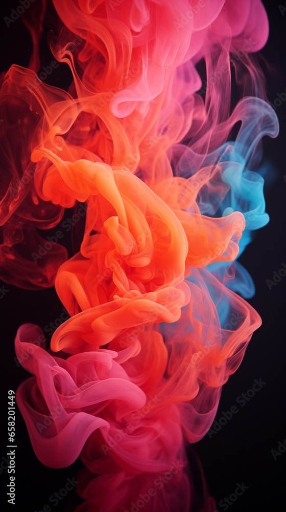 Vibrant Smoke Rings Dissolving Into a Canvas of Infinite Possibilities ...