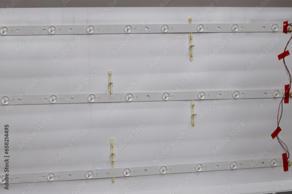 Installing Led light strips as a backlight for a TV television device ...