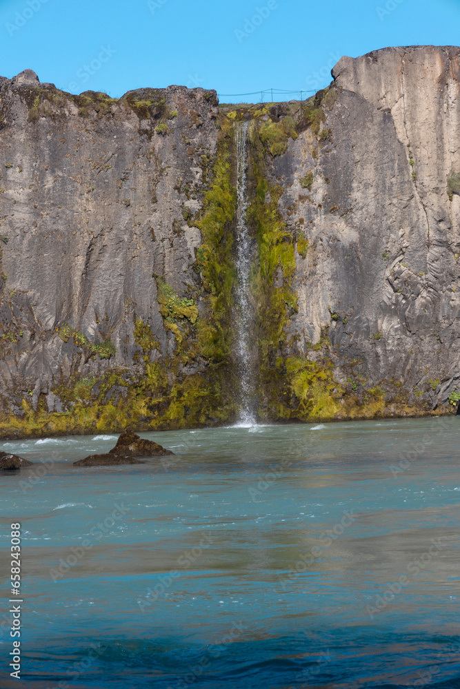 Poster Godafoss Waterfall (waterfall of the Gods) is one of the most ...