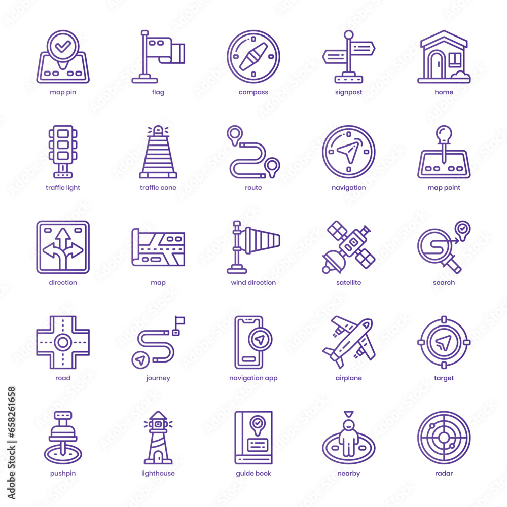 Navigation icon pack for your website design, logo, app, and user ...