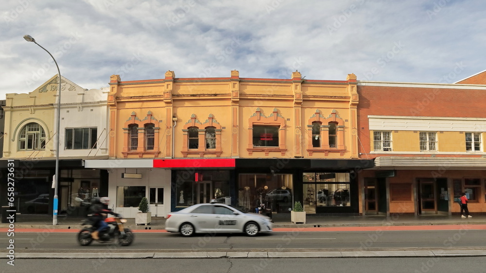 Photo & Art Print Facades of old Victorian commercial terraces and Art ...