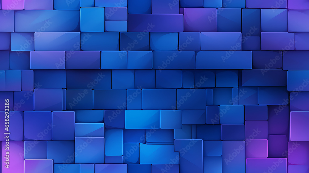 abstract blue / purple background, Gaming wall bricks, cartoon style ...