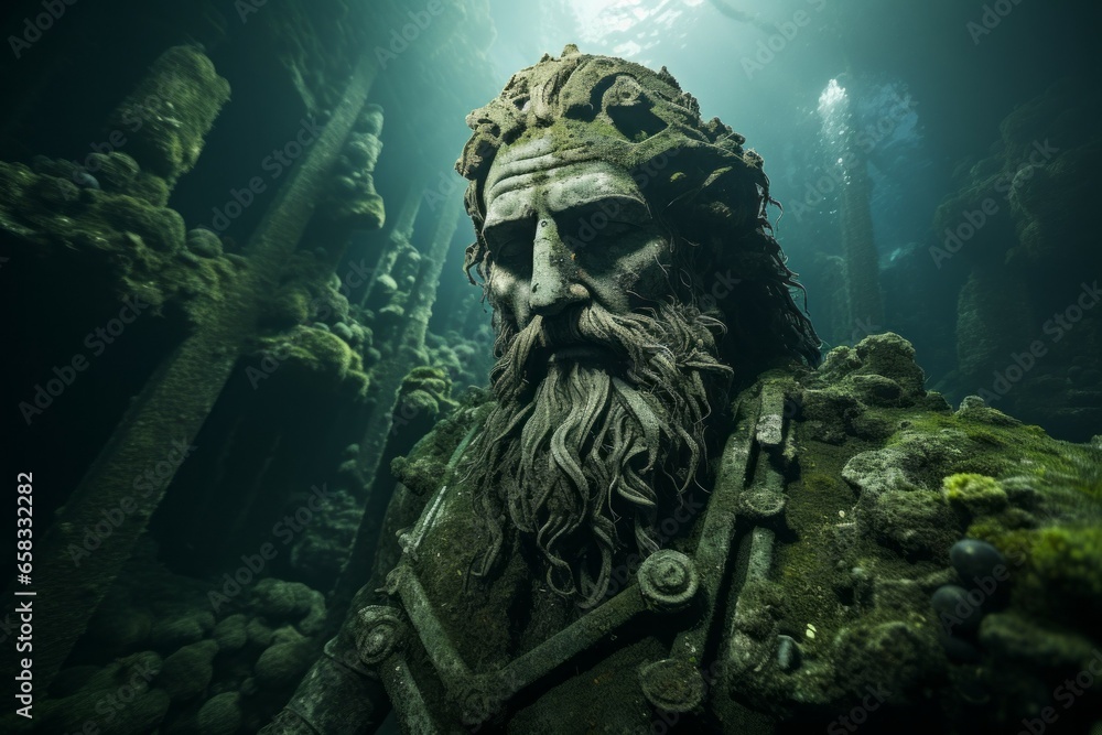 Foto de Legendary Atlantis. The sunken continent of an ancient highly ...