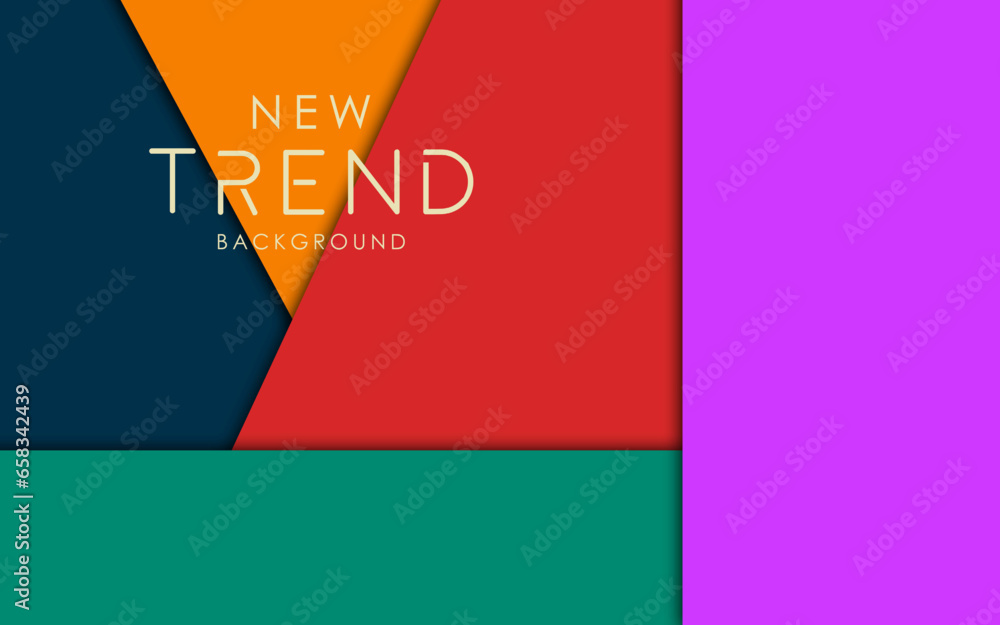 New Trend Modern Abstract Template Design. Geometrical Minimal Shape ...