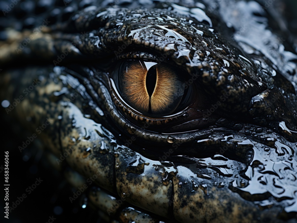 A Close-Up Glimpse into the Mesmerizing Eye of a Freshwater Predator ...