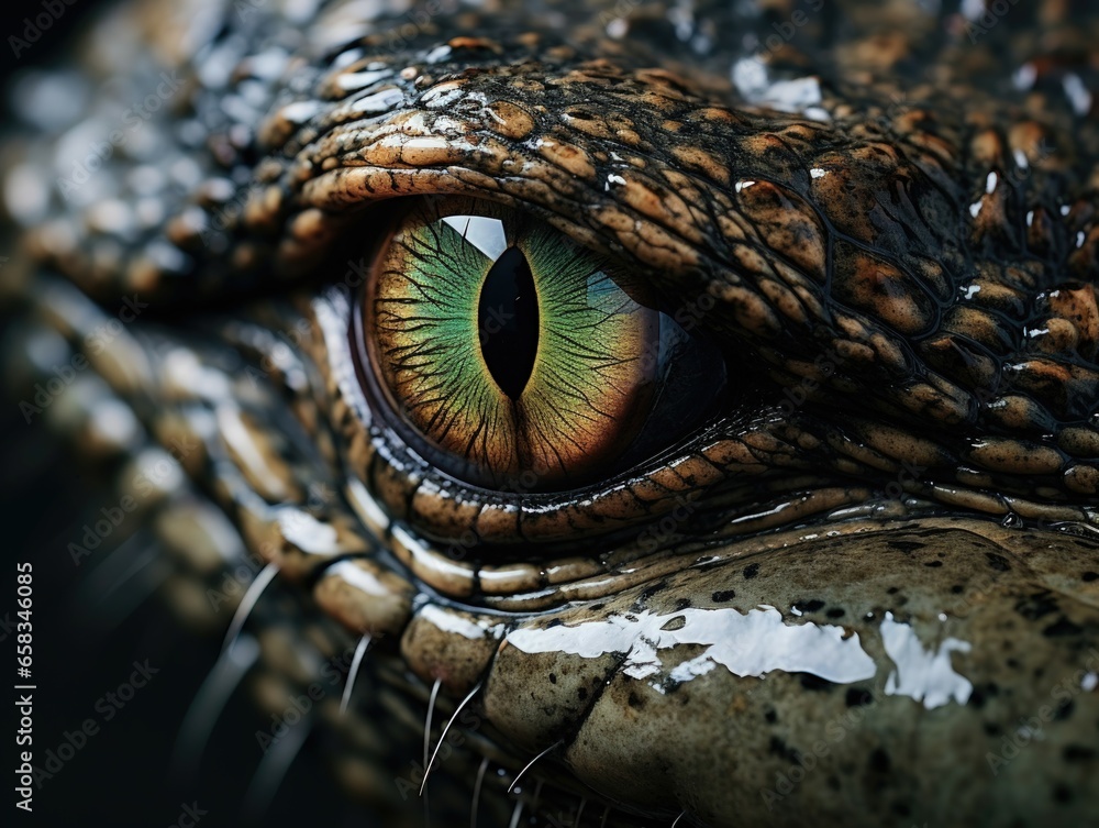 A Close-Up Glimpse into the Mesmerizing Eye of a Freshwater Predator ...