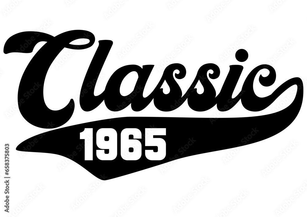 Classic 1965 vintage birthday digital files, svg, png, ai, pdf, ready ...