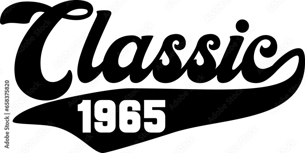Classic 1965 vintage birthday digital files, svg, png, ai, pdf, ready ...