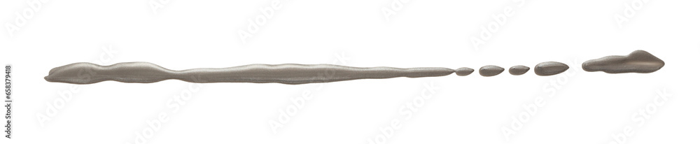 PNG Grunge silver ink color smear brush stroke stain line blot on ...