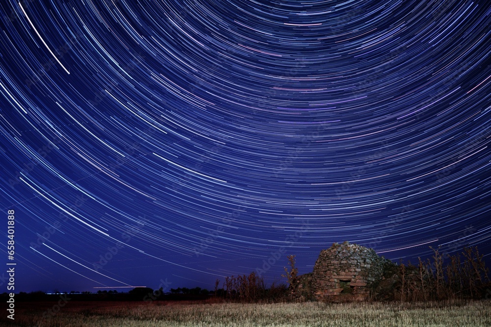 startrails stars milky way planets meteors night space landscape sky ...