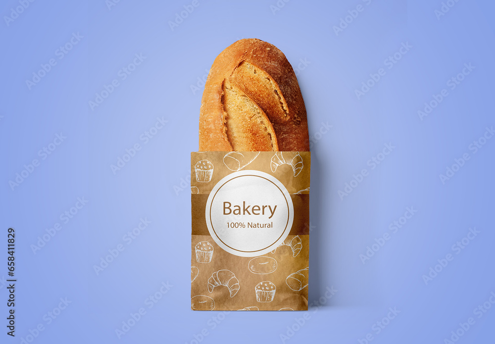 Bread Bakery Mockup Stock Template | Adobe Stock