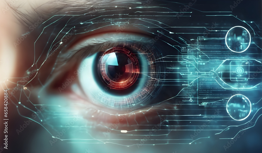 future cybersecurity data protection, by biometric scanning on human ...