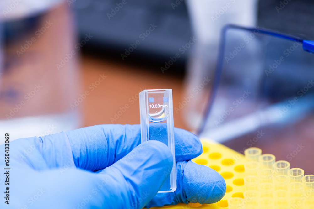 spectrometer cuvette at the biology, bioengineering and chemical ...