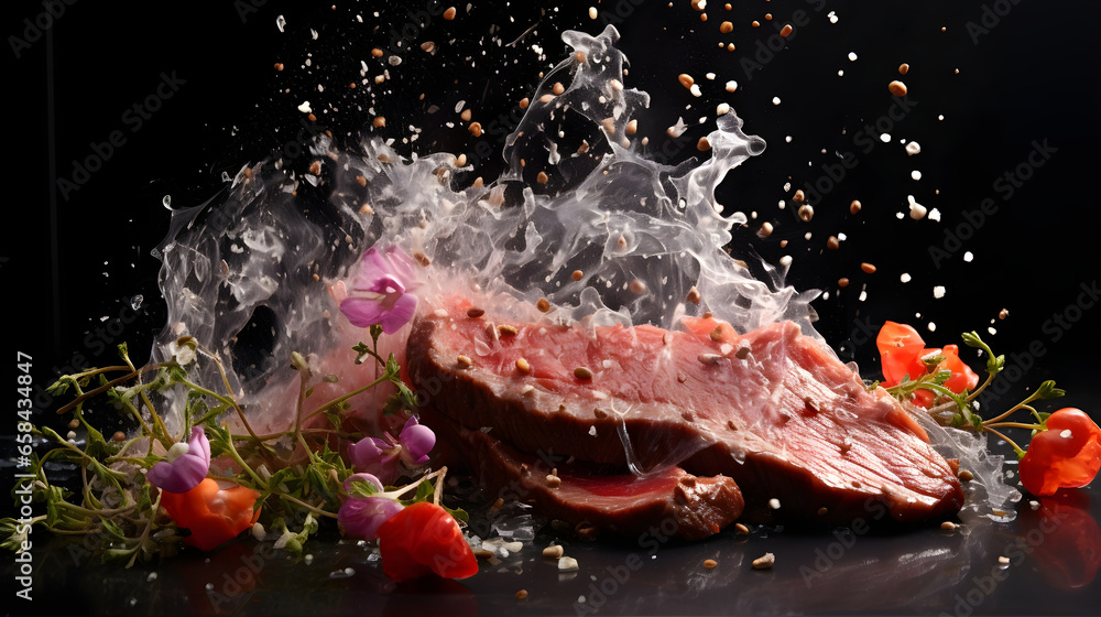 Embark on an exhilarating culinary escapade, capturing the essence of a ...