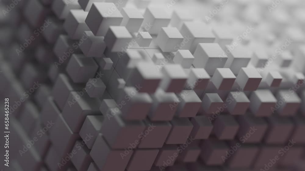 Dive into the world of 3D dynamic cubes Background. Witness a ...
