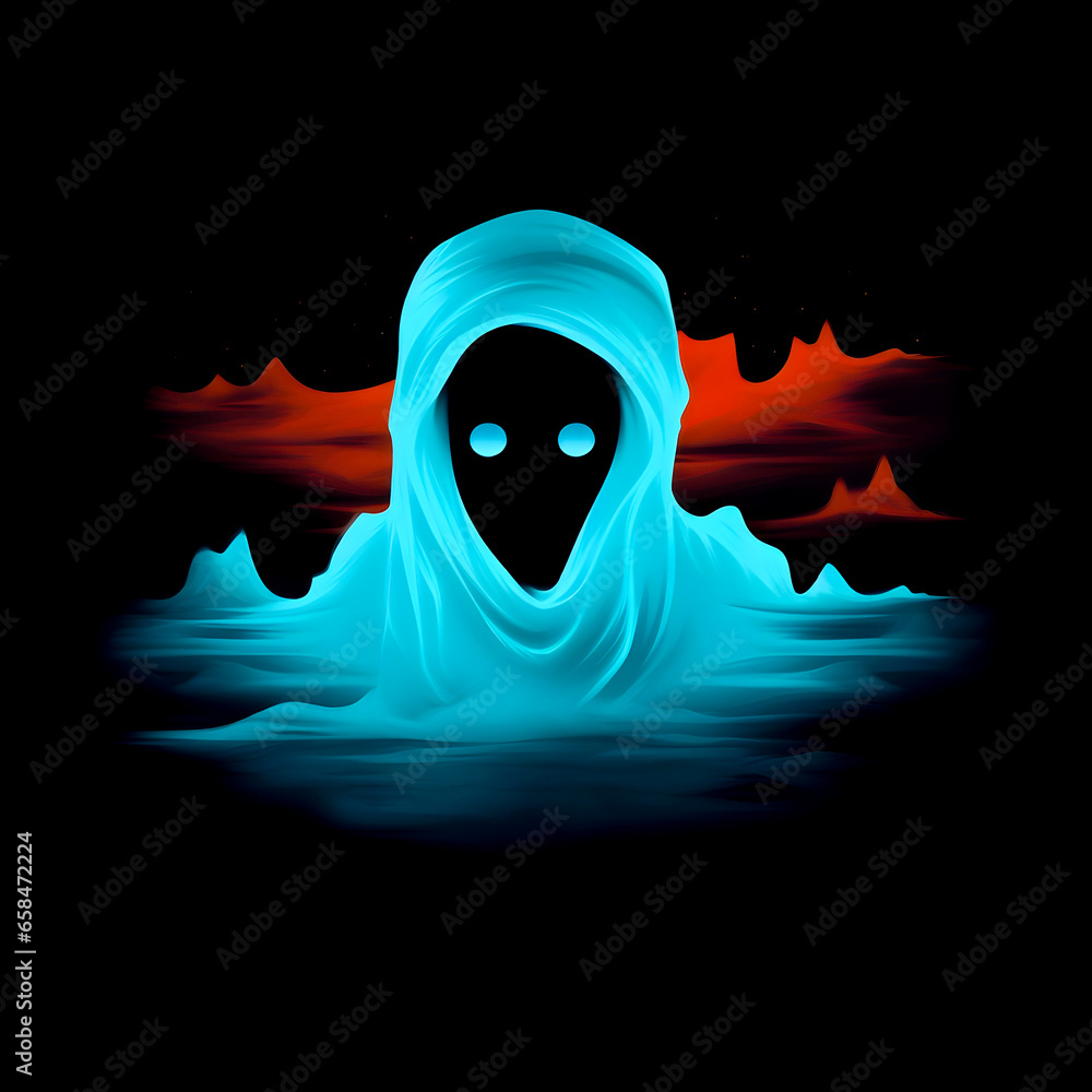 A chilling logo design for a paranormal podcast, perfect for those who ...