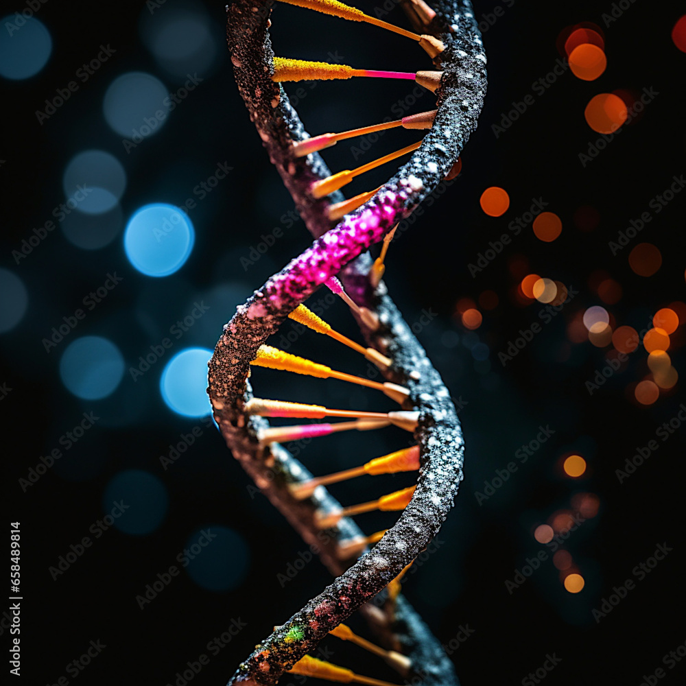 From Lab to Art: Stunning DNA Illustrations for Your Projects Stock ...