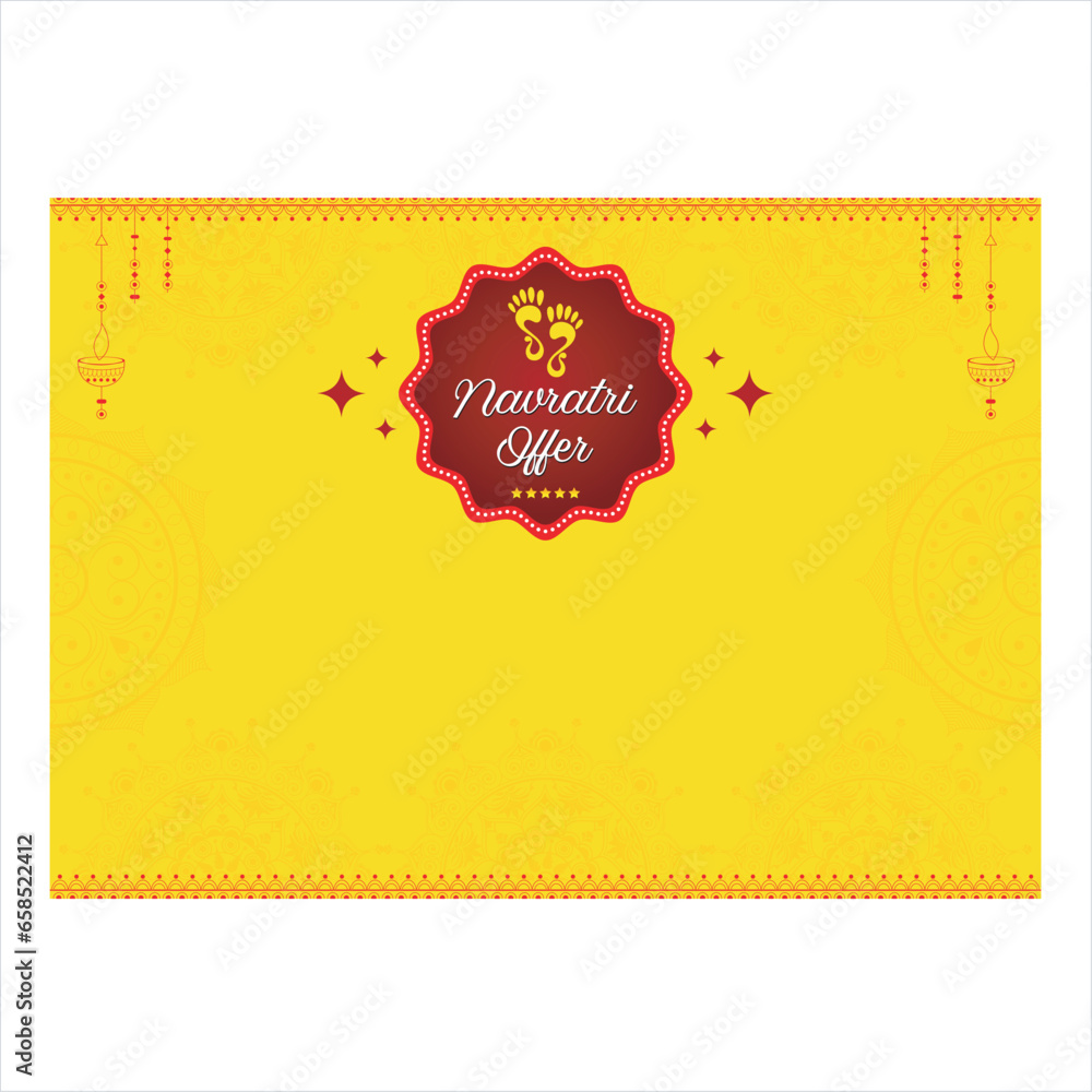 Navratri vector background, festival offer background for designing ...
