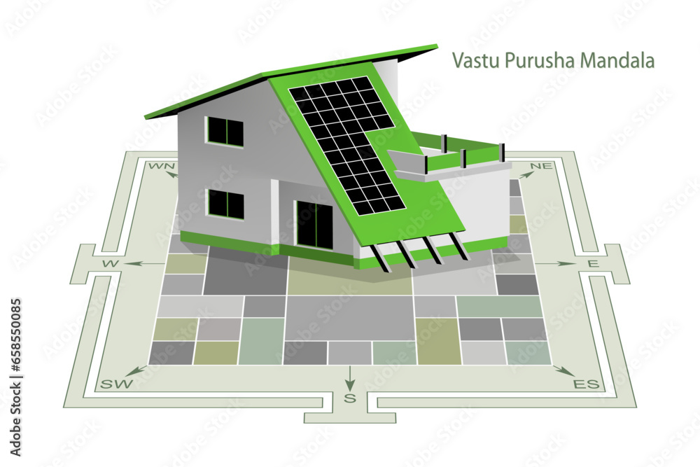 Vastu Purusha Mandala. Ancient Vedic Conception. Vastu Shastra Building ...