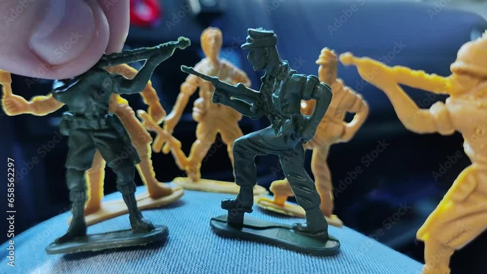 toy soldiers. war. soldier with weapons. injury and death in war ...