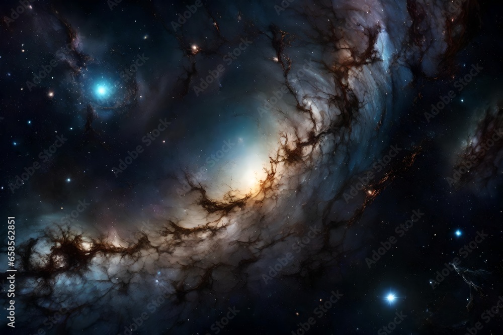 Imagine looking out into the huge area of outer space, where you can ...