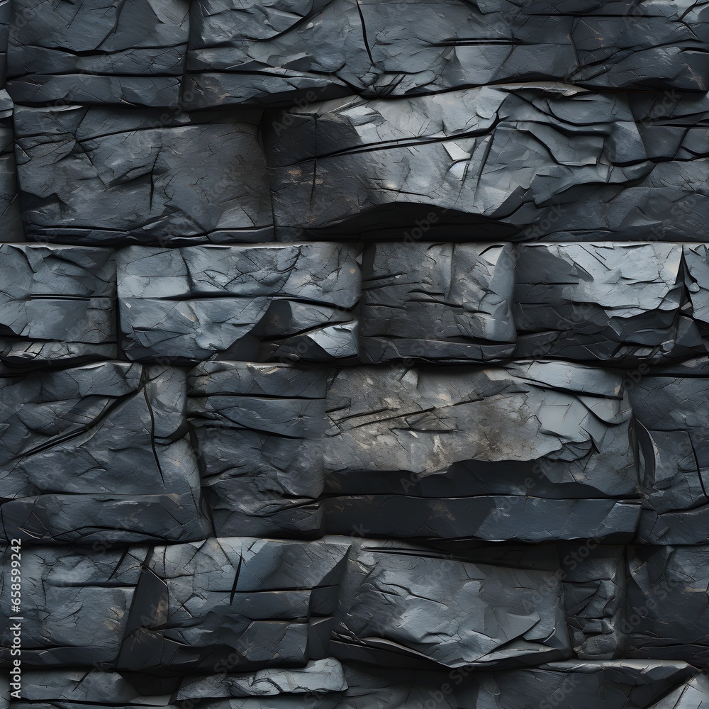 Seamless slate slab rock face normal map background texture. Grunge ...