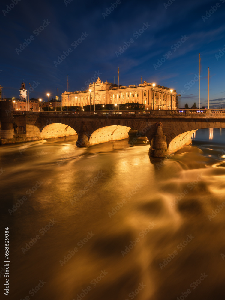 Stockholm, Sweden. View of the Parliament. The capital of Sweden ...
