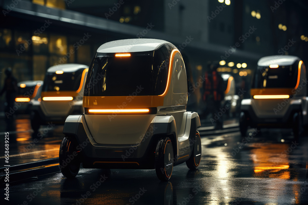 Futuristic delivery system with autonomous robots - Next-gen Service ...