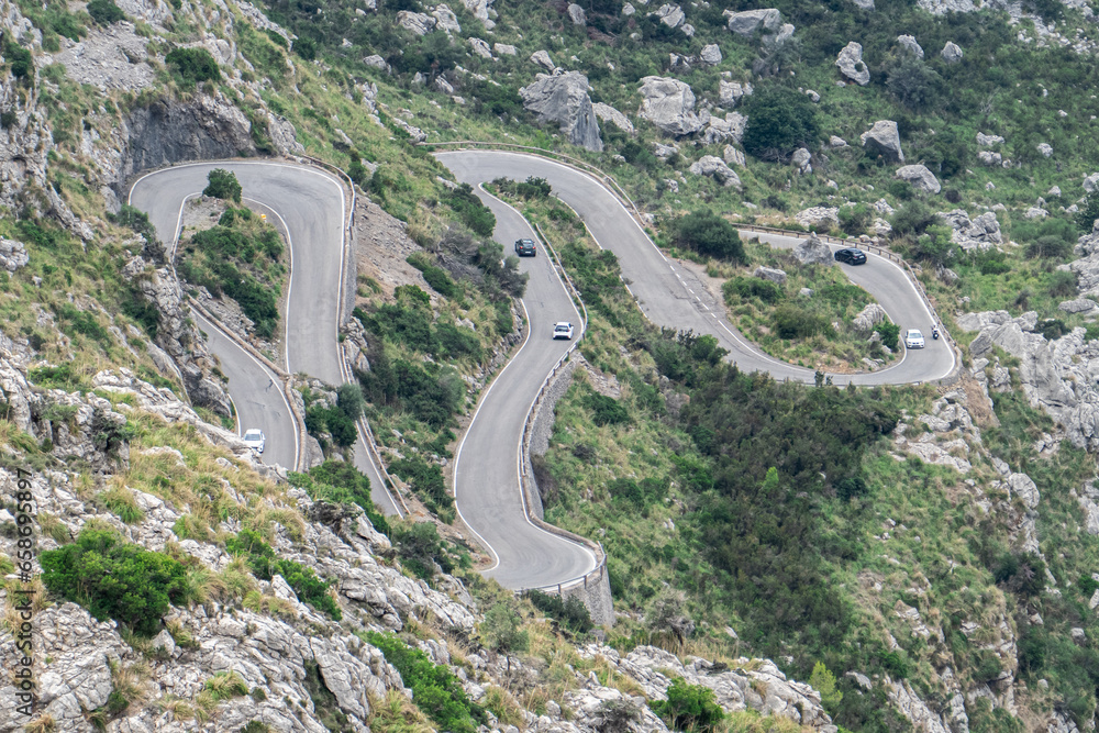 Sa Calobra Road in Mallorca is The Snake Road. Located on the island of ...