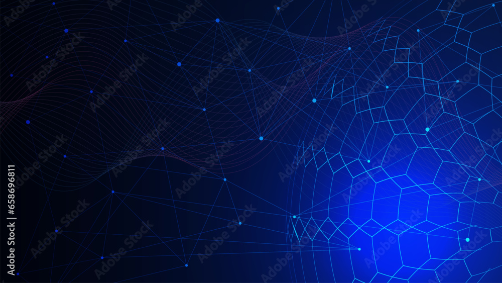 Global communication technology for digital business connection concept ...