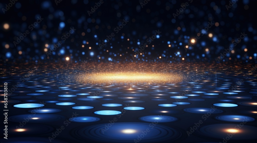 Abstract technology concept with creative ultra wide background and ...