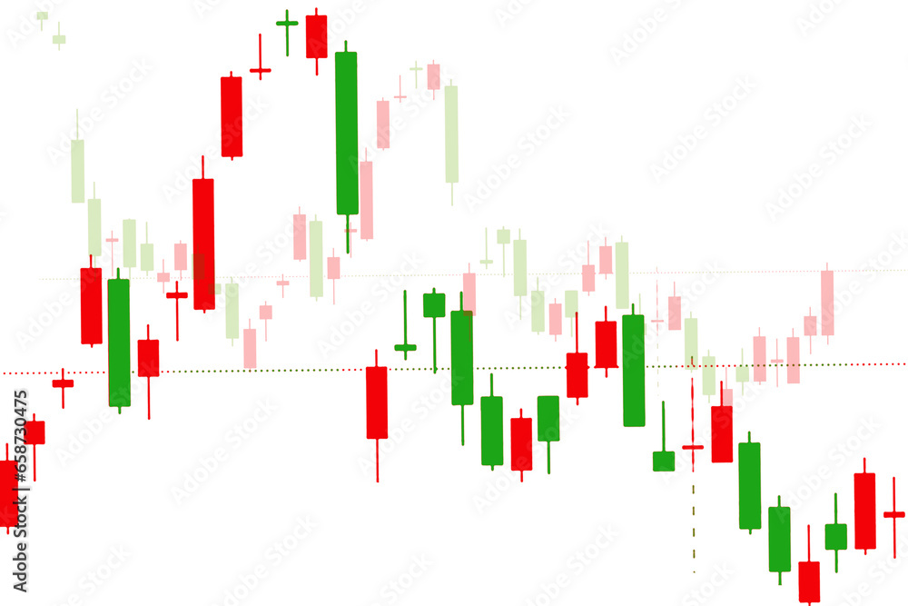 Stock market chart share drop down and stock up Stock Illustration ...