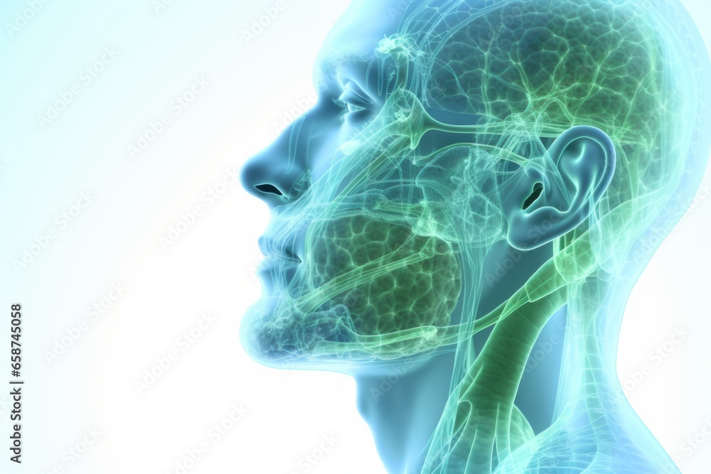 Human brain neon beam pain illuminated body head awareness medical ...