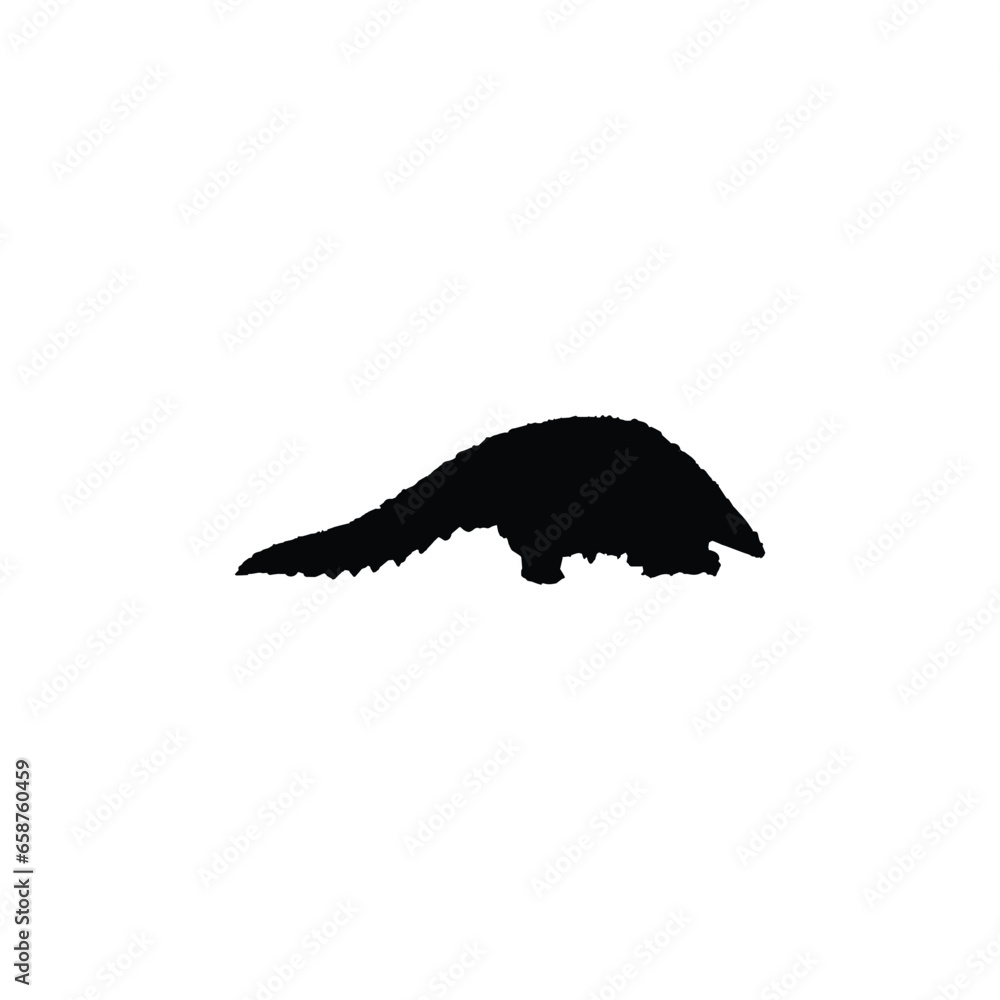 Pangolin icon. Simple style national wild animal poster background ...
