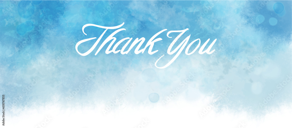 Soft blue color minimal Thank You. Online Order, Business Owner ...