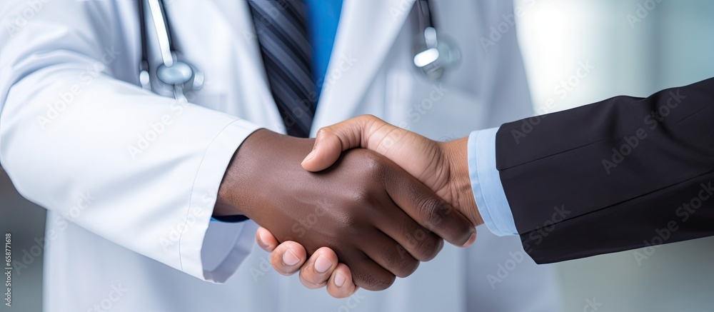 Hospital greetings and trust building through handshakes among doctor ... Hospital greetings and trust building through handshakes among doctor ...