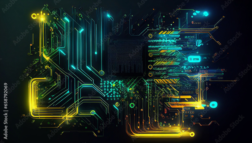 Digital Neon circuit design cyberspace design cyber security process ...