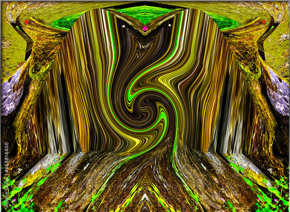 Abstract, Woodland Creatures, Multiple 3d Colours, Shapes and Forms ...