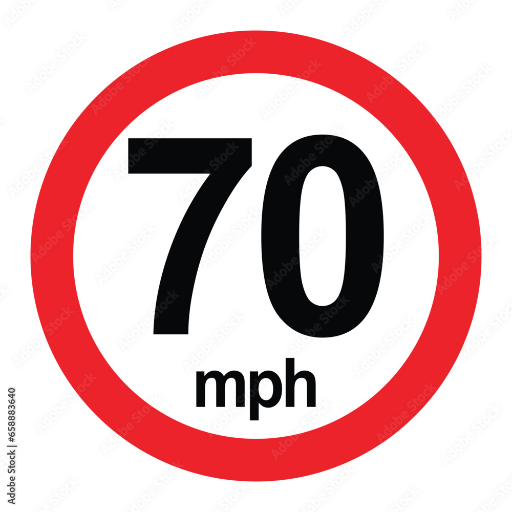 Driving speed limit 70 mph sign. printable traffic signs and symbols ...