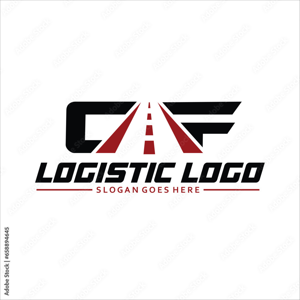 Logistic Logo Vector. Logistics transport logo consisting of the ...
