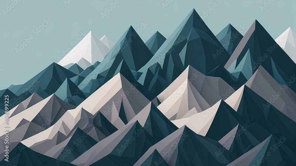 Mountain Serenity - abstract background with majestic, detailed ...