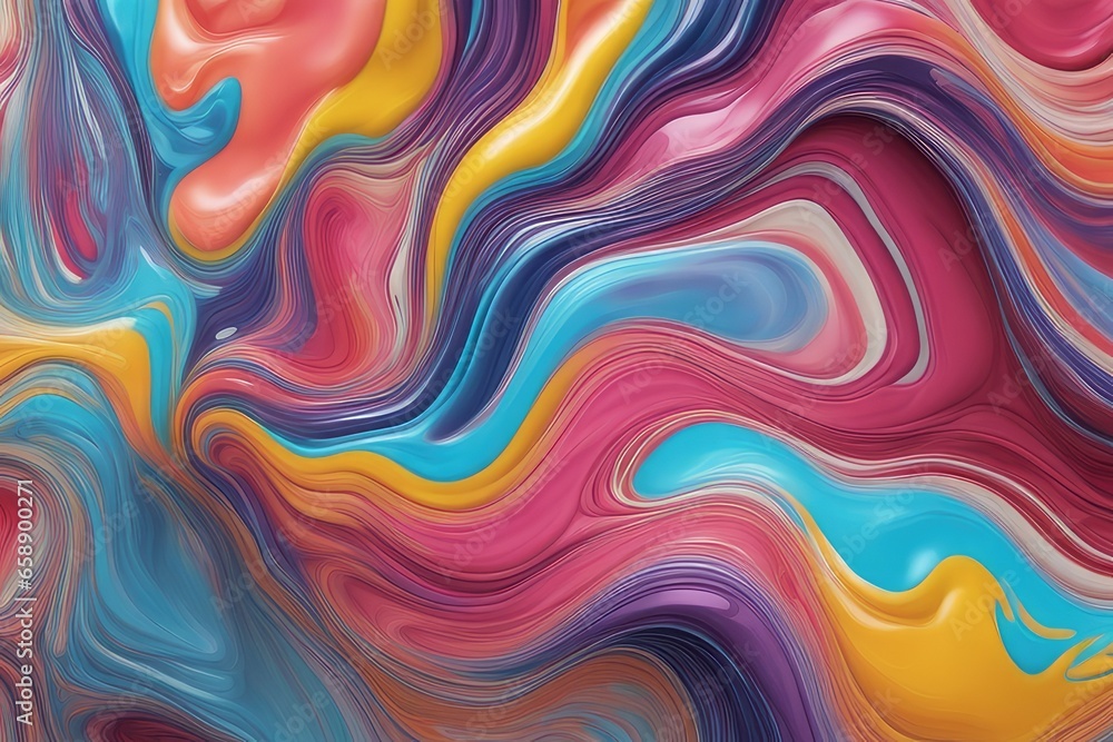 abstract wave background colourful organic flowing textures liquid ...