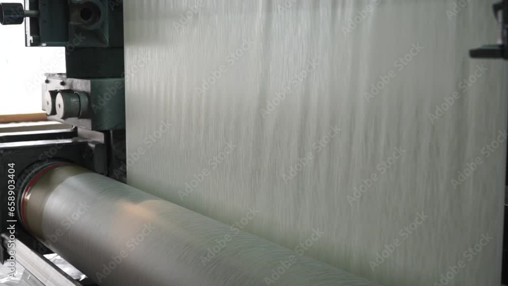 Paper and pulp mill. Process of various paper products manufacturing ...