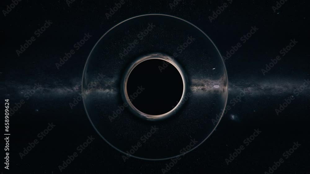 Intense Black Hole explosion in deep space. Wormhole apocalypse wipes ...